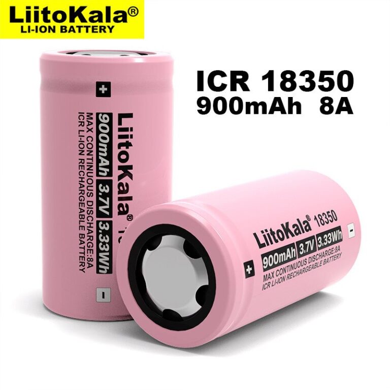 Liitokala ICR 18350 900mah 3.7V Li-Ion Battery-(2PCS) - Robotonbd